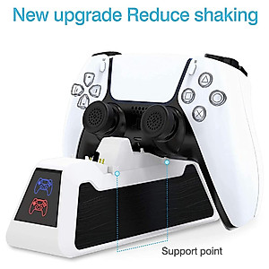 axGear PS5 Controller Charger for Playstation 5 DualSense Fast Charging