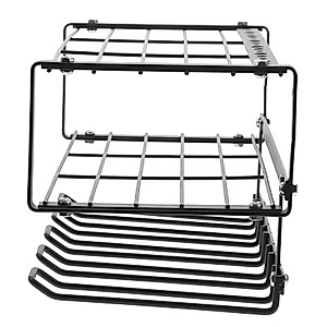 VOSAREA Electric Drill Storage Rack Tool Organization Cordless Tool Holder Drill Organizer Garage Organizers and Storage Cordless Power Tools Tool Rack Tool Organizer Black Carbon Steel