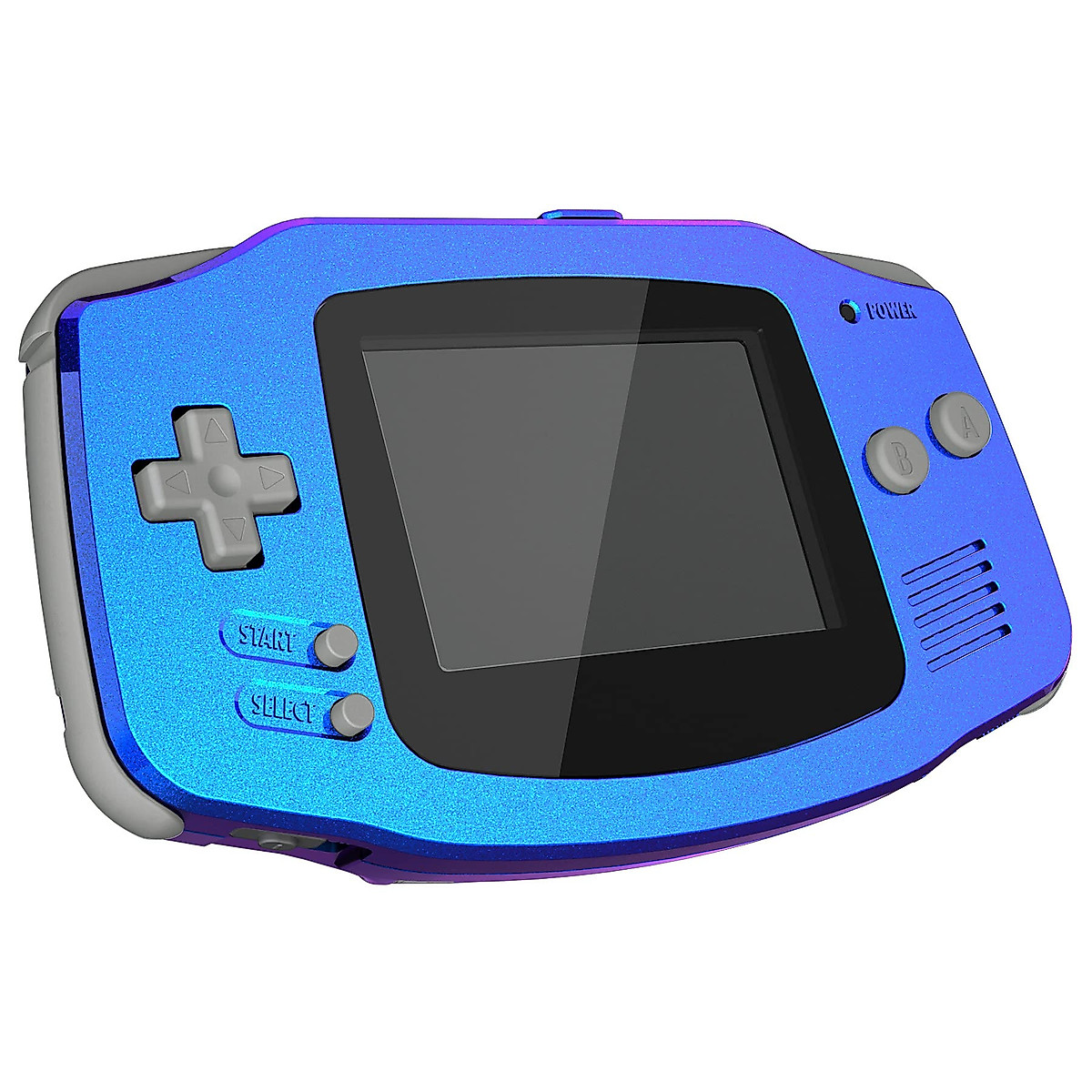 IPS Ready Upgraded eXtremeRate Chameleon Purple Blue Replacement Shell Full Housing Cover Buttons for Gameboy Advance GBA - Compatible with Both IPS & Standard LCD - Console & IPS Screen NOT Included