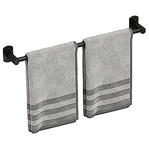Dancrul Bathroom Towel Bar for Wall Mount-Towel Rods for Bathroom-20 Inch Black Towel Holder Bath Towel Hanger