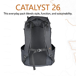 Mystery Ranch Catalyst 26L Travel Backpack with Tech Pocket for Everyday Carry and Adventures - Black