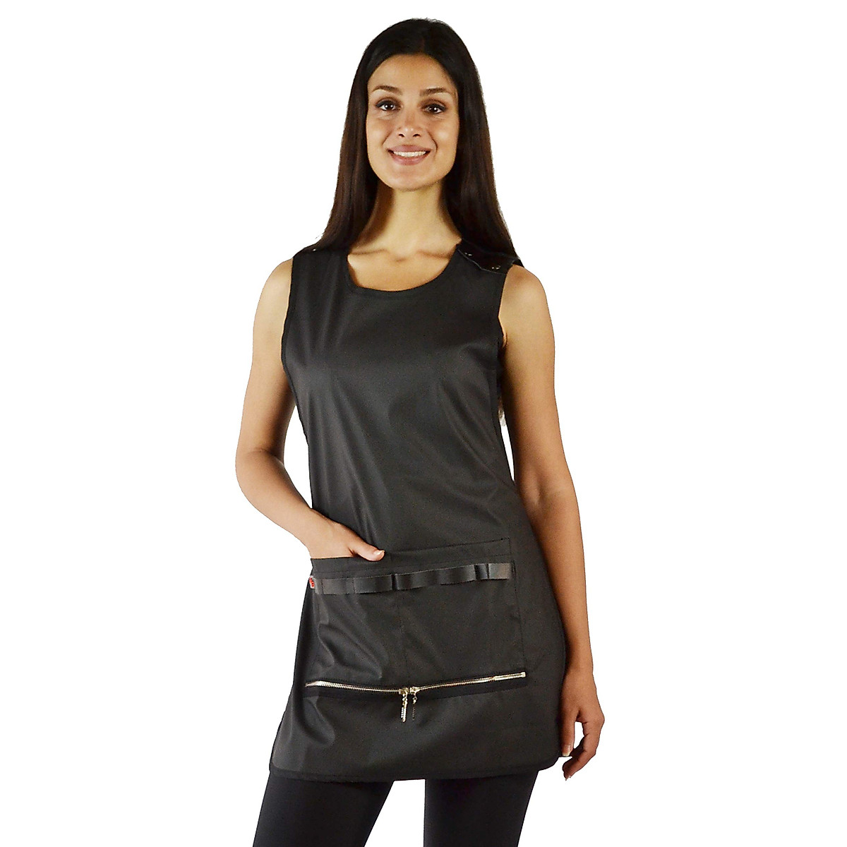 Ladybird Line Waterproof Cobbler Apron Hair Resistant with Zippered Bottoms Ideal for Hair Stylists & Pet Groomers