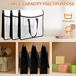 3 Pack Scrapbook Paper Storage Organizer,Expanding Paper Folio 13.1×3.4×14 Inch Scrapbook Paper Organizer Bag Expanding Paper Folio (Black)