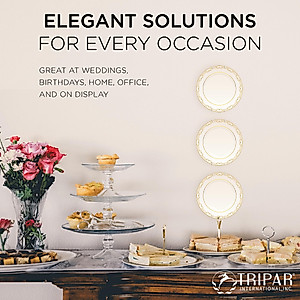 TRIPAR 5-7.5-Inch White Vinyl Plate Wire Wall Plate Hanger