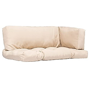 imasay Pallet Cushions 3 pcs Sand Polyester
