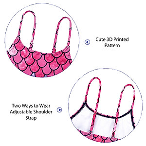 Zando Girls Swimsuits Bathing Suits - Athletic One Piece Swimsuit Beach Swimwear for Baby Girl Toddler Kids 6-7 Years Navy Petals