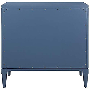 BOWERY HILL Contemporary Drawer Chest in Deep Sea Blue