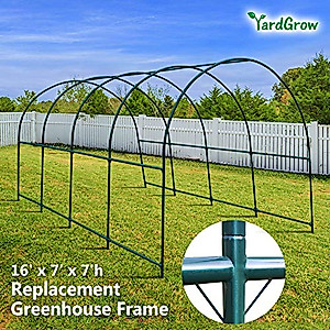 YardGrow Large Garden Support Arch Frame Climbing Plant Arch Arbor for Various Climbing Plant Roses Vines Birthday Wedding Party Decoration Pergola Frame (16' x 7' x 7')
