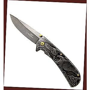 8" American Bald Eagle Patriot Military Pocket Stainless Steel Blade Folding Knife Sport