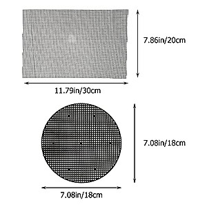 Happyyami 10Pcs Flower Pot Bottom mesh Flower Pot Drainage Screen Bottom Grid Mat Anti- Breathable Gasket Breathable Drainage Gasket Plastic Plant Mesh Pot Hole Leakproof Soil Potholder or