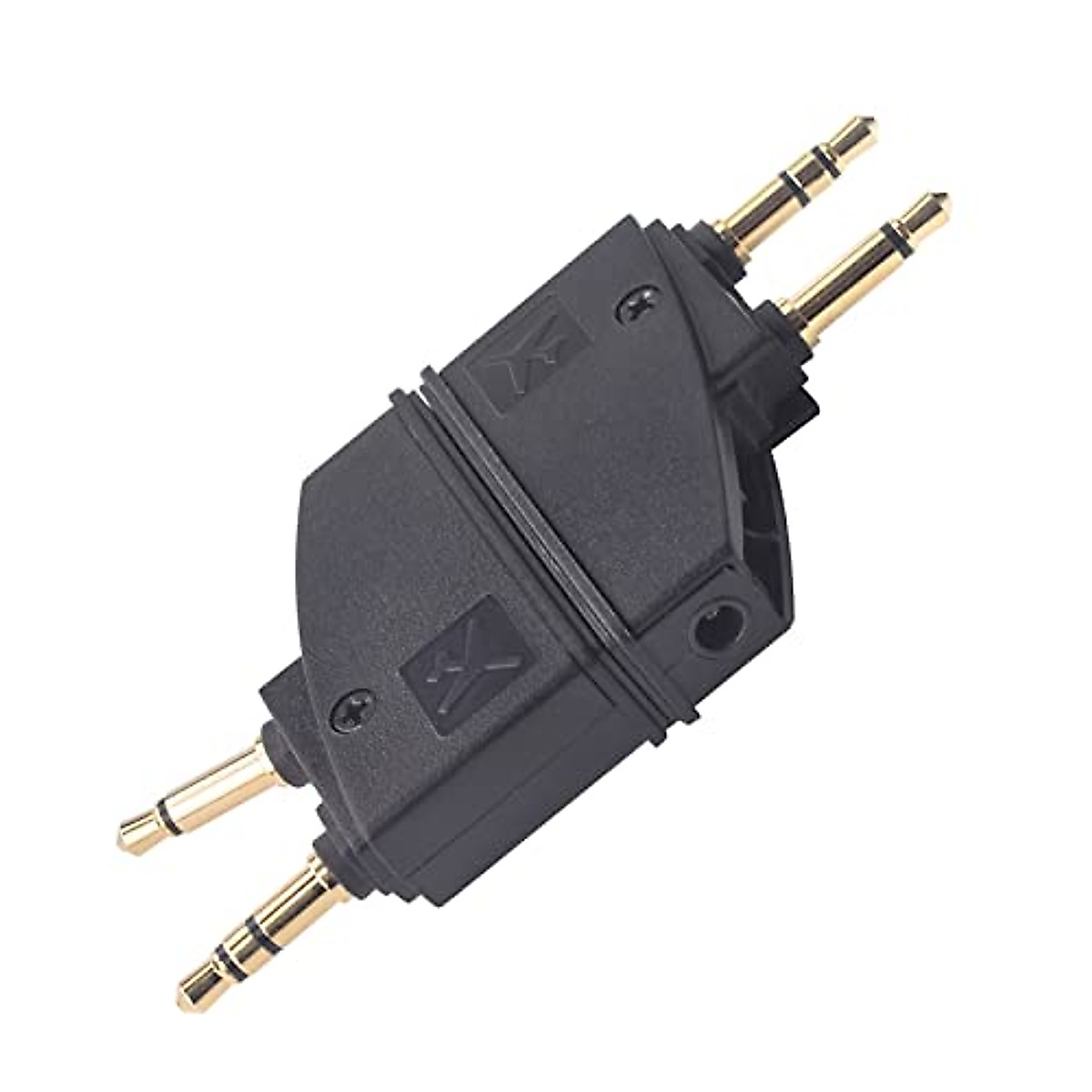 Airline Airplane Flight Headphone Adapter Converter Compatible with Bose QC3 QC15 QC20 QC25 QC35 AE2 AE2W Noise Cancelling Headphones (2pcs)