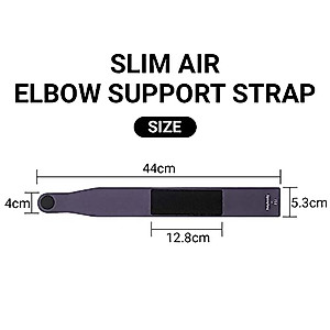 heybody Slim Air Golf Wrist Support Strap (Gray) | Golf Wrist Brace for Carpal Tunnel | Golf Training Equipment | Wrist Pain Relief Injury Prevention | Comfortable Fit Elastic Material