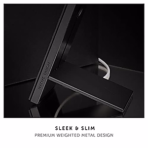 Native Union Rise Dock MagSafe Compatible - Premium Weighted Metal Stand for iPhone 14, 14 Plus, 14 Pro Max, iPhone 13 Pro Max – Compatible with MagSafe Charger