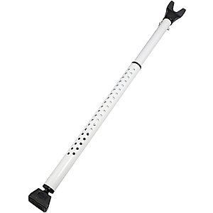 South Main Hardware 810185 Adjustable Door Brace Security Bar, White