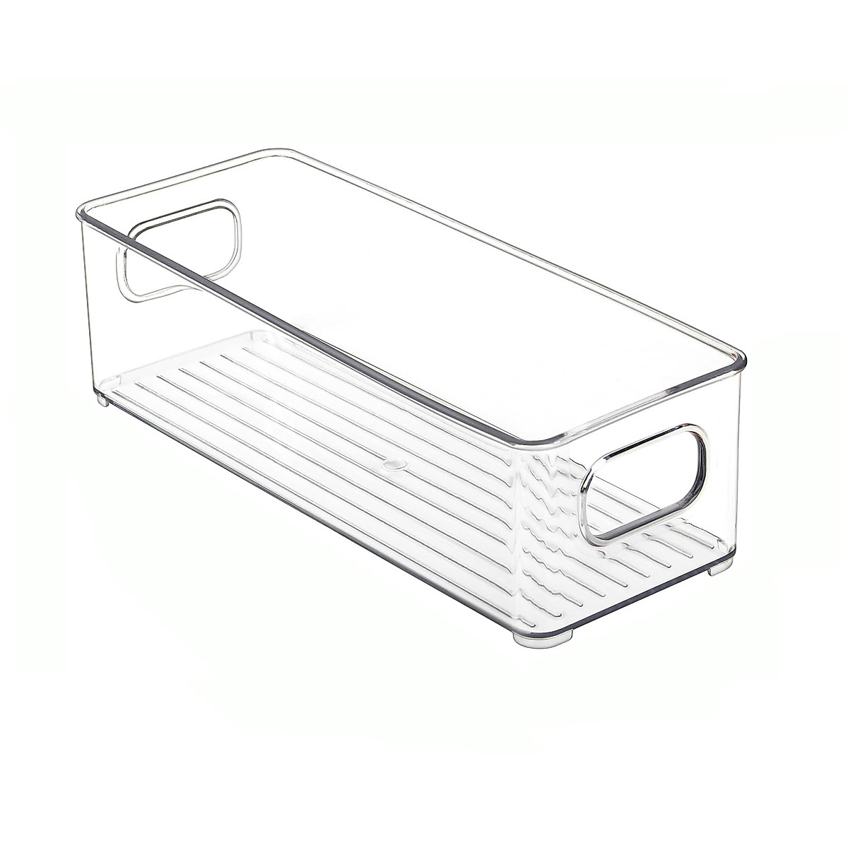 Tiawudi Plastic Storage Bins, Stackable Organizer Bins, Ideal Closet Organizer, Pantry Organization, Home Organization, Fridge Organizer, Cabinet Organizer, 8 Pack, Small