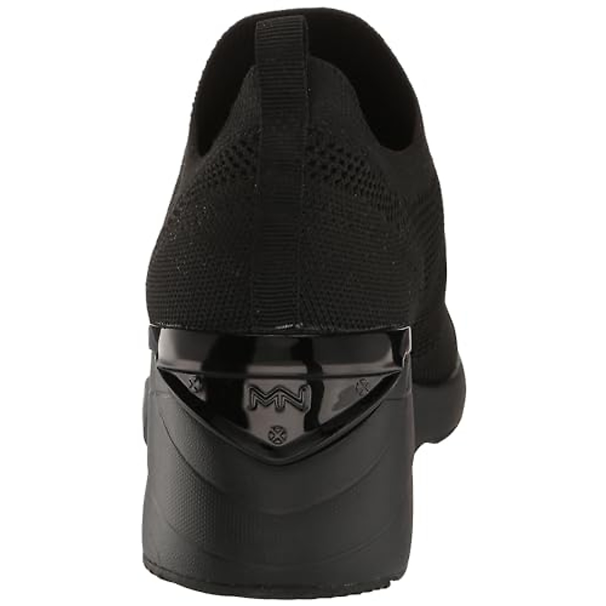 Skechers Women's A Wedge-Haydee Sneaker, Black/Black, 7.5