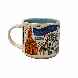 Starbucks Been There Series Philadelphia Ceramic Mug, 14 Oz