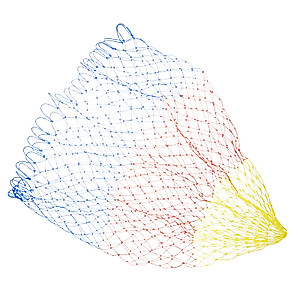 PATIKIL Fishing Net Replacement, Dia.17.7" Nylon Landing Net Replacement Mesh for Freshwater Saltwater Fishing, Multicolor