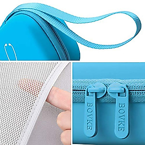 BOVKE Travel Stethoscope Case for 3M Littmann Classic III, Lightweight II S.E, MDF Acoustica Deluxe Stethoscope, Extra Room for Medical Scissors, LED Penlights and Nurse Accessories, Turquoise