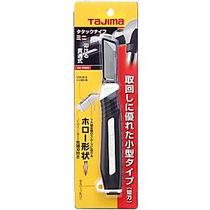 Tajima - Chisel Knife Mini - DK Series Electrician's Tool with 43mm Blade & Elastomer Grip - DK-TNMN-T