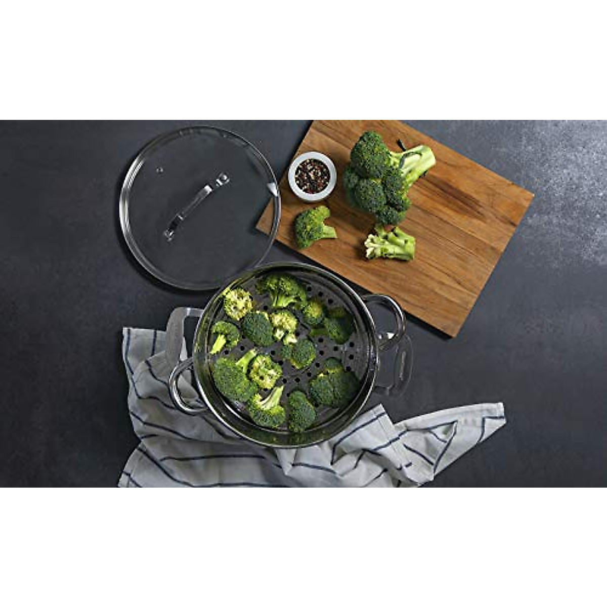 Granitestone Pots and Pans Set Nonstick, 15 Pc Cookware Set & Bakeware Set, Complete Kitchen Cookware Set, Long Lasting Mineral Nonstick Coating, Stay Cool Handles, Ultra Durable, 100% Toxin Free–Blue