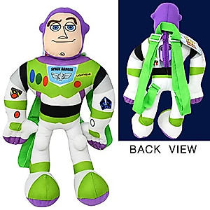Beach Kids Buzz Lightyear Plush Toy Gift Set - Bundle with Deluxe Buzz Lightyear Plush Doll with Carrying Straps, Toy Story Temporary Tattoos, Mini Puzzles, More | Toy Story Gifts