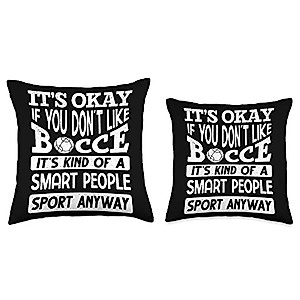 Boules - Lawn Bowls Bocce Ball Sports Designs Ball Player Boules Bocce Quote Throw Pillow, 16x16, Multicolor