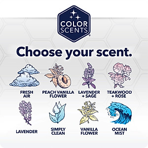 Color Scents Small Trash Bags - 4 Gallon, 80 Bags (1 Pack of 80 Count), Twist Tie - Lavender Bag in Lavender Scent with Microban