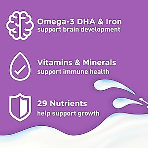 Enfagrow Premium Gentlease Toddler Nutritional Drink, Omega-3 DHA for Brain Support, Prebiotics & Vitamins for Immune Health, Non-GMO, 29.1 Oz Can, Pack of 4, Total 116.4 Oz