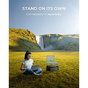 BLUETTI Expandable Portable Power Station AC300 with 2 B300 Expansion Battery, 6144Wh LiFePO4 Battery Backup w/ 6 3000W AC Outlets(6000W Peak), Solar Generator For Home Backup, Vanlife, Emergency