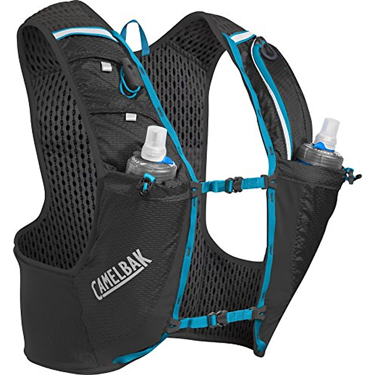CamelBak Ultra Pro Hydration Vest, Black/Atomic Blue, Small