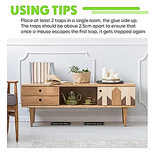 30 Pcs Sticky Mouse Trap Glue Traps for Rats and Snakes Rat Traps Indoor Baited Mouse Trap Adhesive Glue Traps for Mice and Rats Non Toxic Baited Trays for Indoor Outdoor Mice Rats Snake Rodent