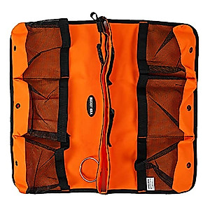 Bucket Idea Wash Tool Organizer for a 5 Gallon Bucket, Water-Resistant Mesh Pockets for Clean Supplier, Car Wash Supplier，Soap and Towel Holder Ring Included, (Orange)…