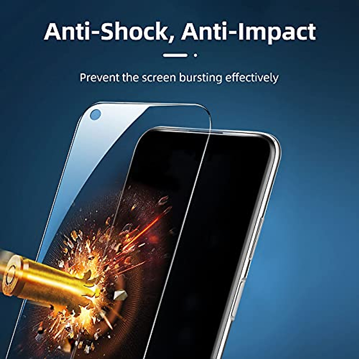 NEW'C 3 Pack Designed for Huawei P40 Lite 5G, [Not for Huawei P40 Lite 4G] Anti-Scratch Screen Protector Tempered Glass, Case Friendly Anti Scratch Bubble Free Ultra Resistant