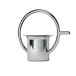 Umbra Quench Stainless Steel Watering Can, Pot for Outdoor or Indoor Plants, Medium