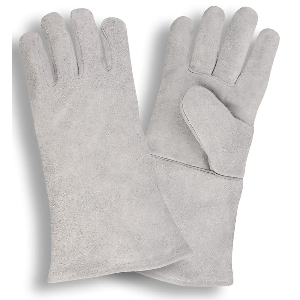 Cordova 7605 Regular Shoulder Leather Welder Gloves, One-Piece Back, Full Sock Lining, Gray, X-Large, 12-Pack Bulk Welder's Gloves