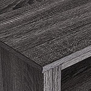 ROCKPOINT 58inch TV Stand Media Console for TV’s up to 65 Inches, Home Living Room Storage Console, Entertainment Center with 4 Open Storage Shelves, Modern TV Console Table (Charcoal)