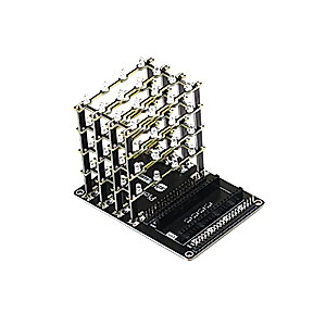 Pico Cube 4x4x4 64 LED Cube Kit for Raspberry Pi Pico (Assembled, Green)