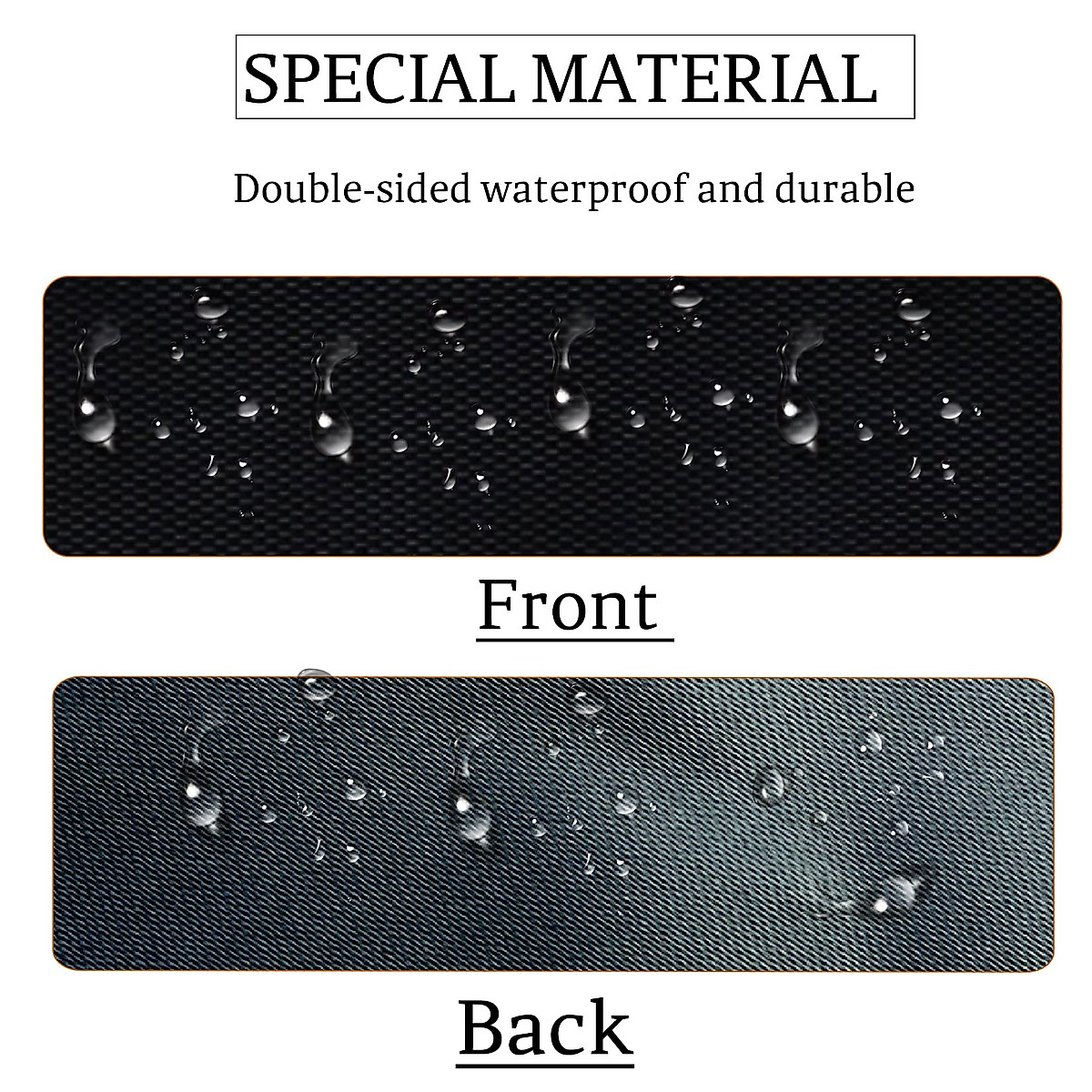 Air Conditioner Covers for Outside Units, Winter AC Cover for Outdoor Central Unit Heat Pump Condenser Top Waterproof Heavy-Duty Top with 4 Bungee Cords (Black Oxford, 36X36 inch)