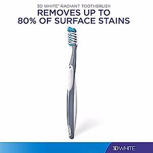 Oral-B 3D White Radiant Whitening Manual Toothbrush, 2 Count