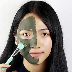 LORMAY 7 Pcs Silicone Brush applicator kit for UV Resin Epoxy Art Crafting and Cream Makeup Products (Mint Green)