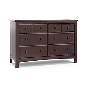 Graco Benton 6 Drawer Double Dresser (Espresso) – Easy New Assembly Process, Universal Design, Durable Steel Hardware and Euro-Glide Drawers with Safety Stops, Coordinates with Any Nursery