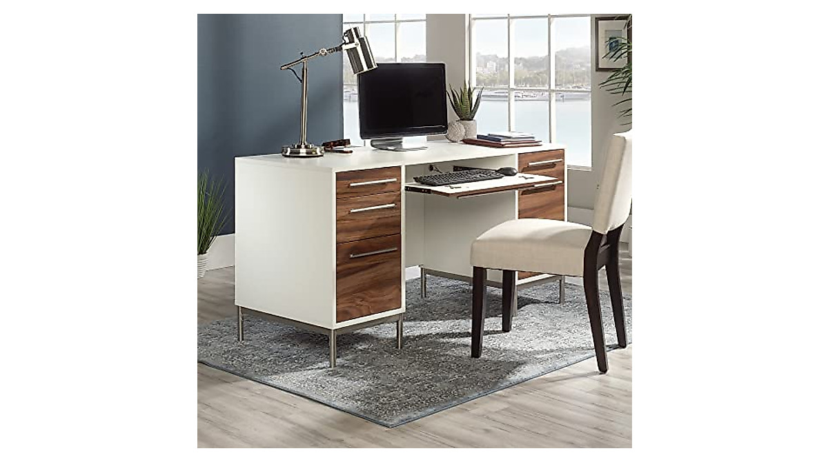 Sauder Vista Key 60" Executive Desk - Storage & Style