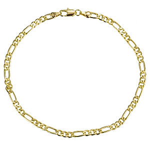 kelistom Gold Anklet Bracelets for Women Men 14K White Gold Plated Cuban Link Herringbone Paperclip Figaro Chain Ankle Bracelets for Women