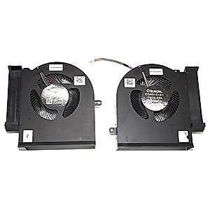 NODRLIN New 05C68F 05CC81 for Dell Alienware AREA-51M R1 R2 RTX2060 CPU & GPU Fan