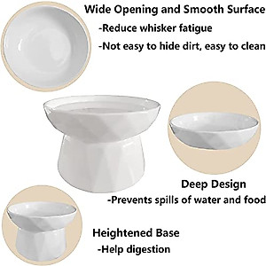 Kopmath Cat Water Fountain, Automatic Pet Drinking Fountain, 4 Different Height Circulation Bowls for Multiple Pets, Ultra-Quiet Water Dispenser with Filters, 2.8L /94 oz, Easy to Install & Clean