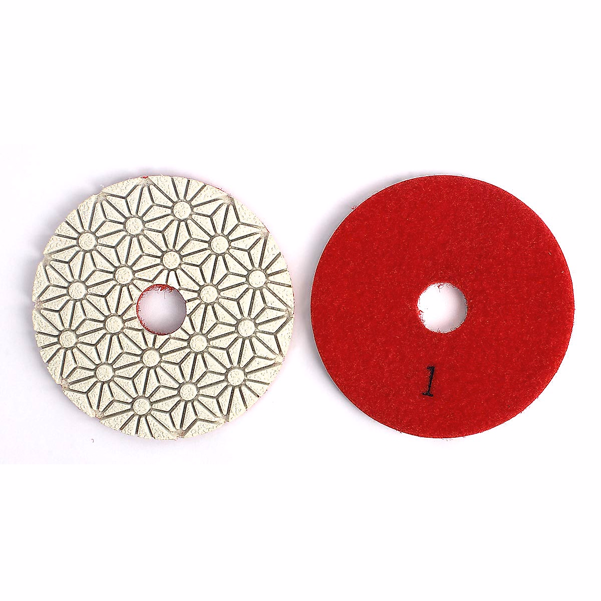 3 Step Diamond Polishing Pads 4-Inch for Granite Marble Quartz Engineered Stone