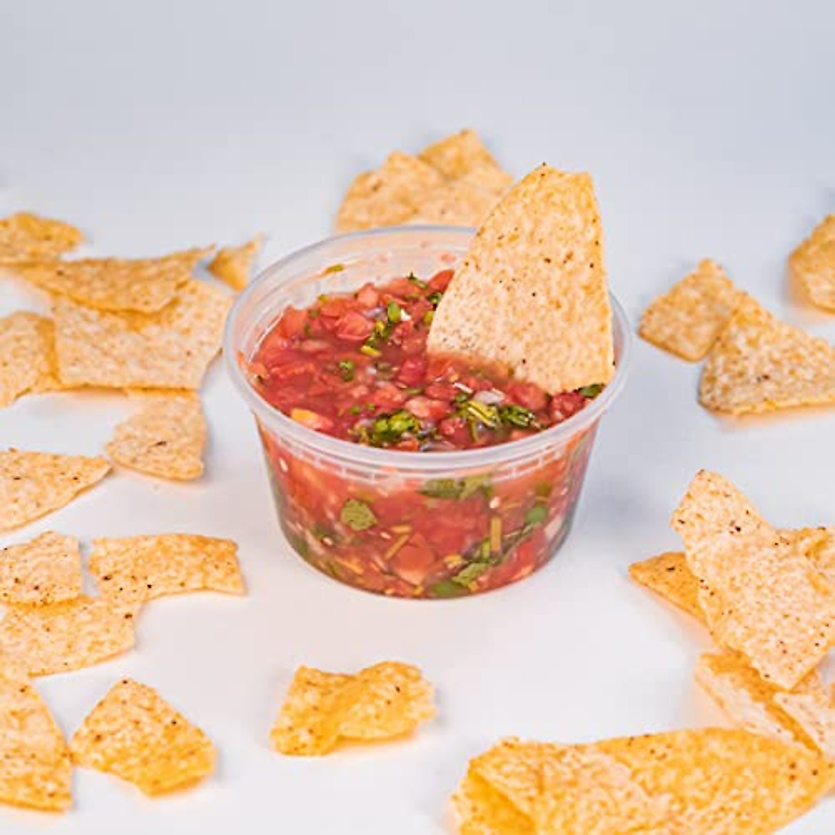 EDI [12 OZ, 50 Sets] Plastic Deli Food Storage Containers with Airtight Lids | Microwave-, Freezer-, Dishwasher-Safe | BPA Free | Heavy-Duty | Meal Prep | Leakproof | Recyclable