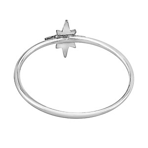 AeraVida Guiding Bright and Shining Mini North Star .925 Sterling Silver Ring (8)