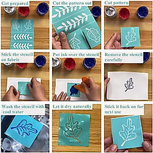 OLYCRAFT 2 Pcs Self-Adhesive Silk Screen Printing Stencil Reusable Mesh Transfer Stencil Bee Butterfly Theme Silk Screen Stencil for Painting on Wood T-Shirt Fabric Decoration 11x8.6 Inch